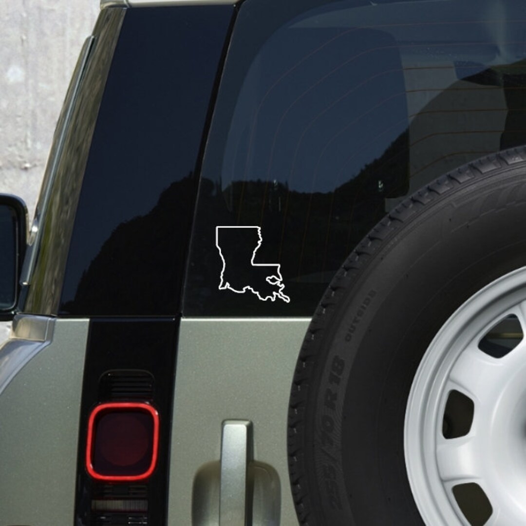 20-colors State Map Outline Lousiana Vinyl Decal Sticker Bumper Window ...