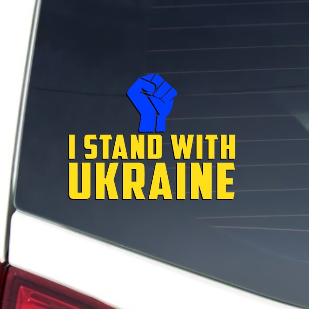 20-colors I Stand With Ukraine Vinyl Decal Sticker Bumper Window Laptop ...