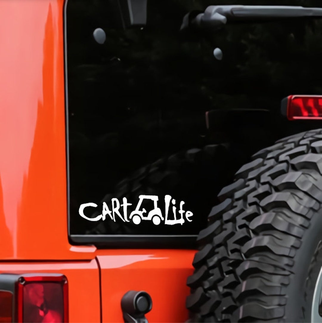 20-colors Cart Life Golf 7x2 Vinyl Decal Sticker Bumper Window Laptop ...