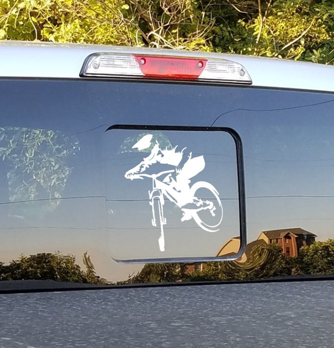 20-colors MTB Player Silhouette 8x8 Vinyl Decal Sticker Bumper Window ...