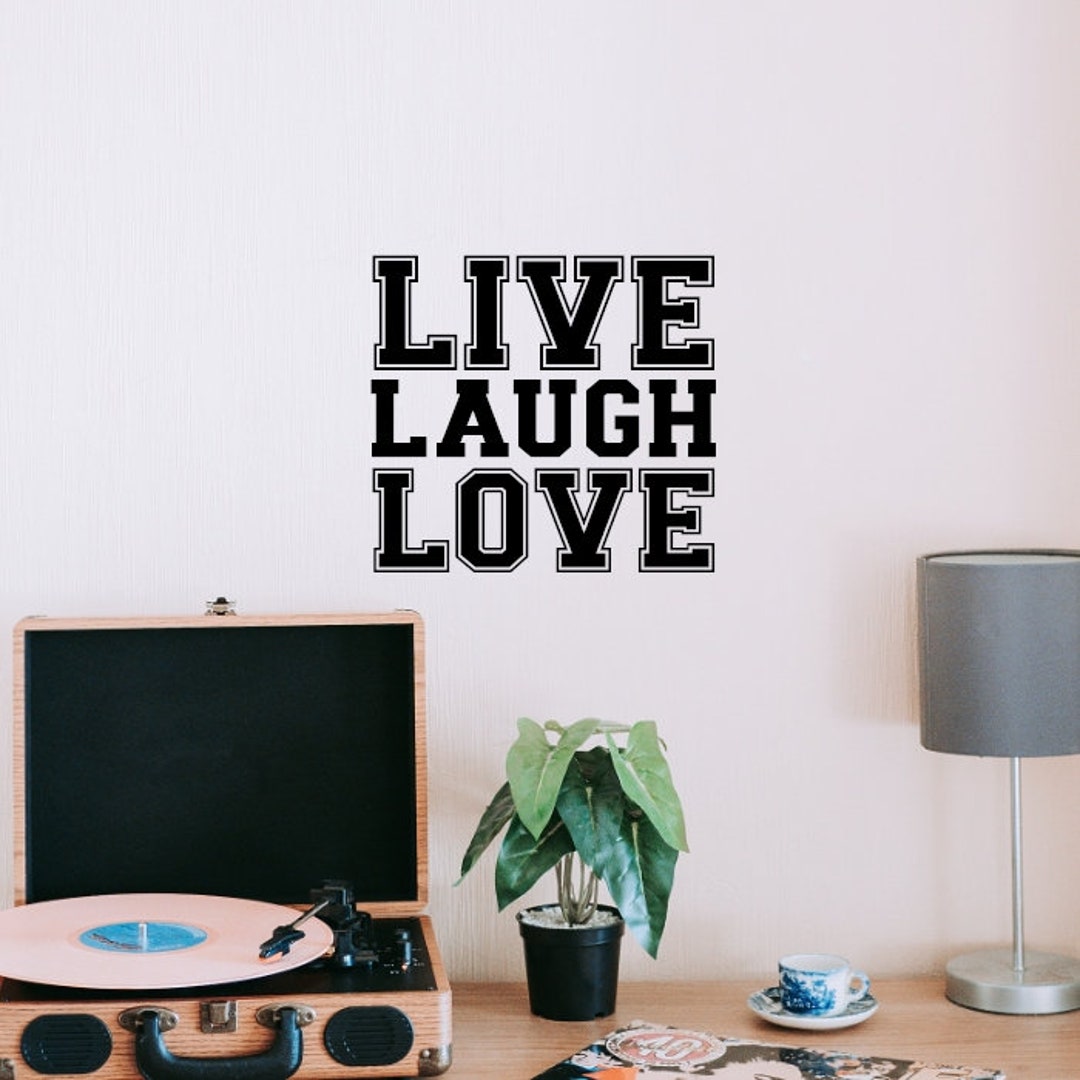 20-colors Live Laugh Love Vinyl Decal Sticker Wall Mural Window Home ...