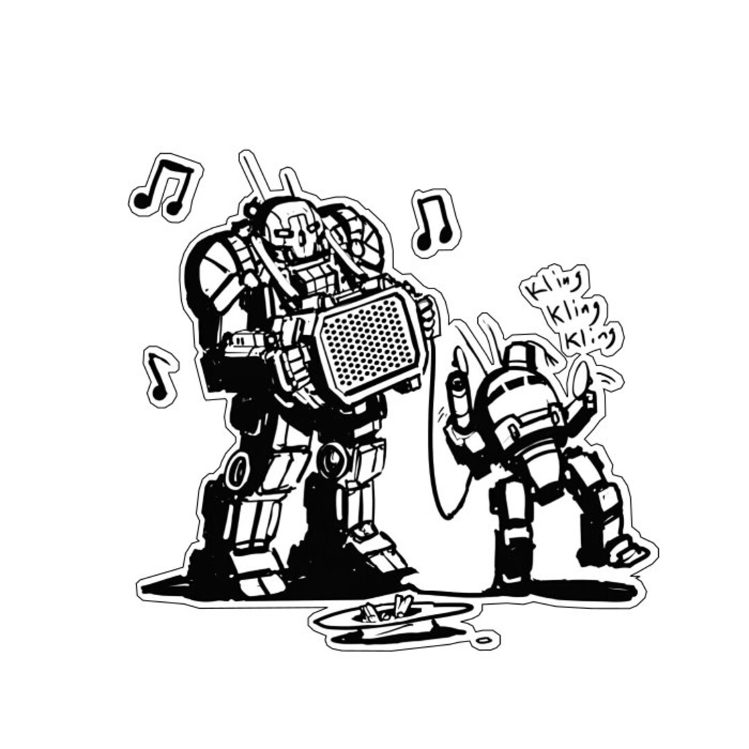 Battletech the Dancing Urbanmech 4x4 Sticker UV & Water Esistant Vinyl ...