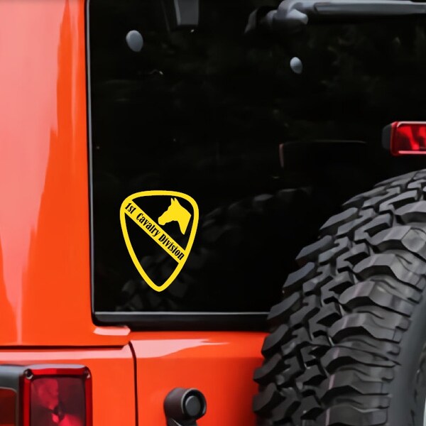 1st Cavalry Division Window Decal - Etsy