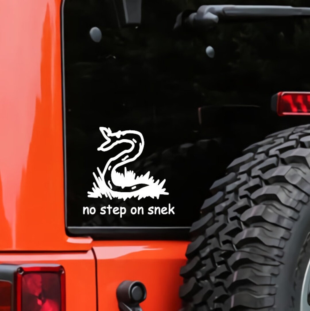20-colors No Step on Snek DTOM 5x5 Vinyl Decal Sticker Bumper Window ...