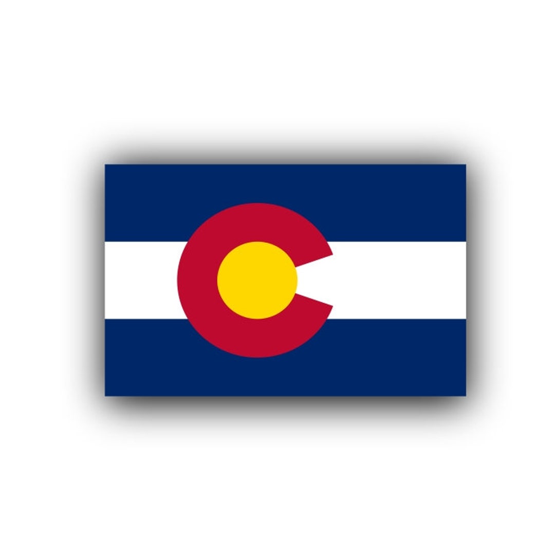 State Flag of Colorado Vinyl Decal Sticker UV & Water Resistant Custom ...