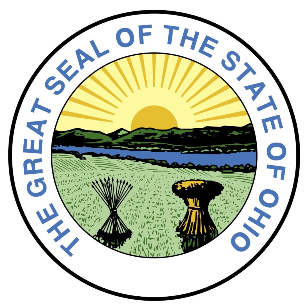 State Seal of Ohio 1967-1996 Vinyl Decal Sticker Bumper Window Laptop ...