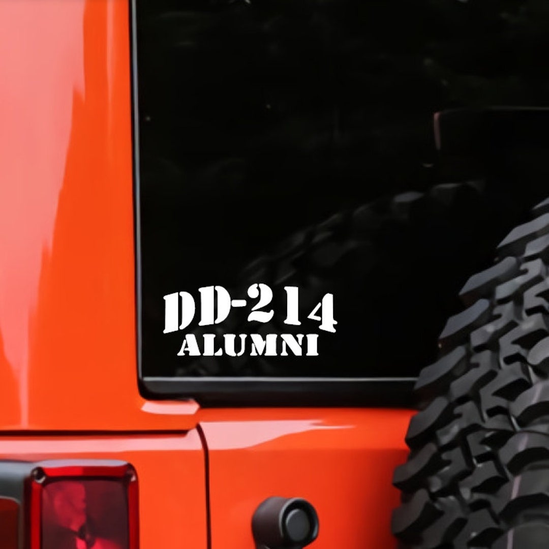 20-colors DD-214 Alumni 6x2.5 Vinyl Decal Sticker Bumper Window Laptop ...