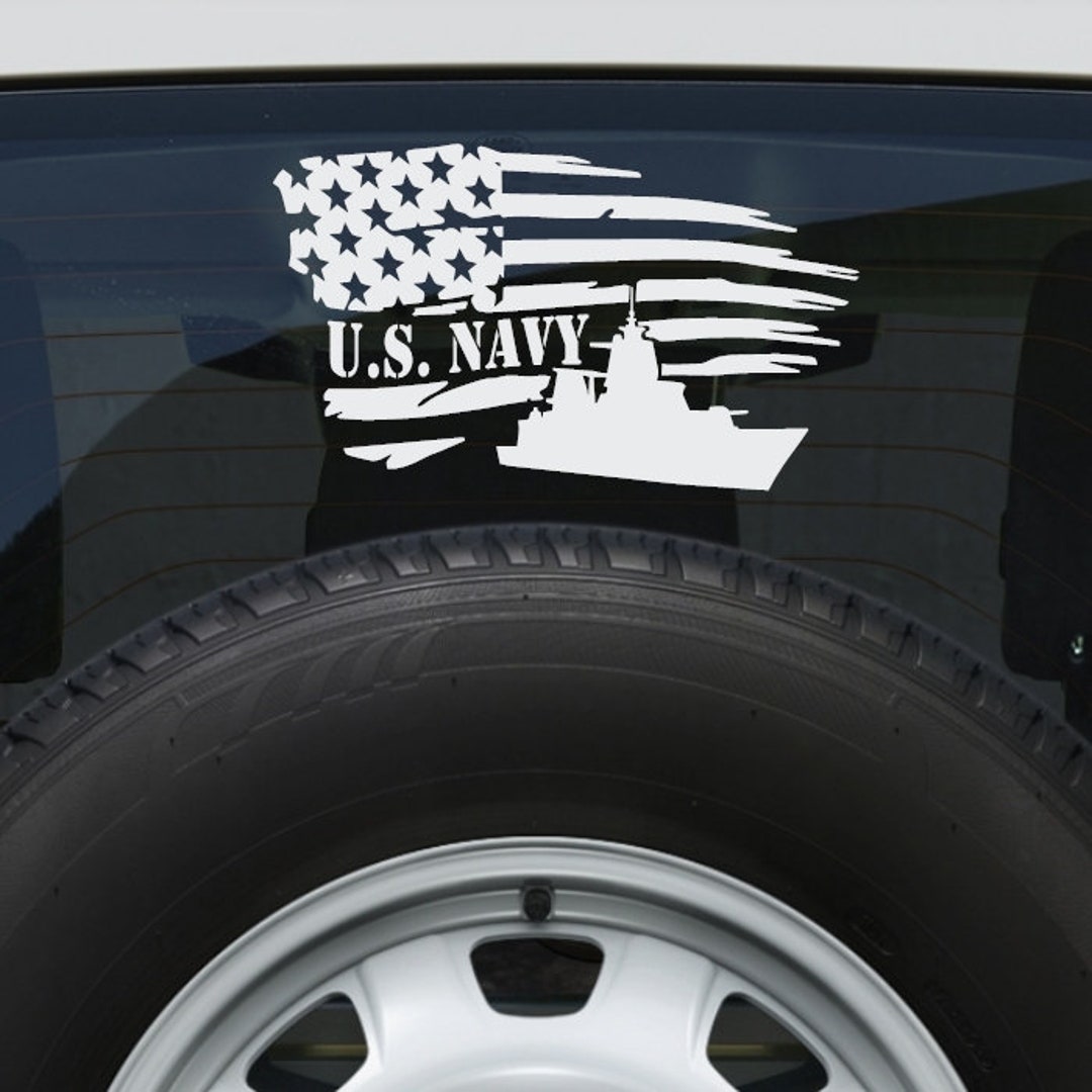 20-colors Navy American Flag Vinyl Decal Sticker Bumper Window Laptop ...