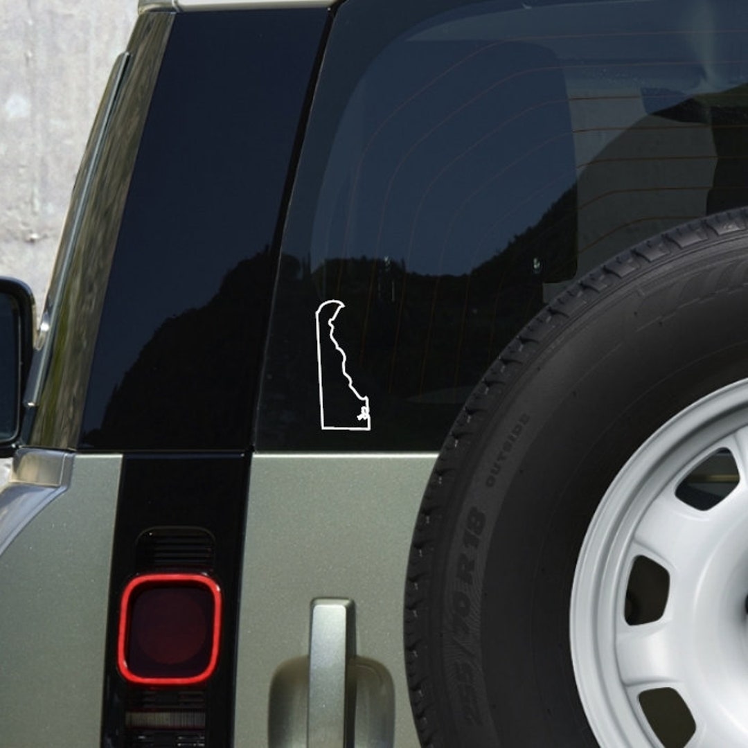 20-colors State Map Outline Delaware Vinyl Decal Sticker Bumper Window ...