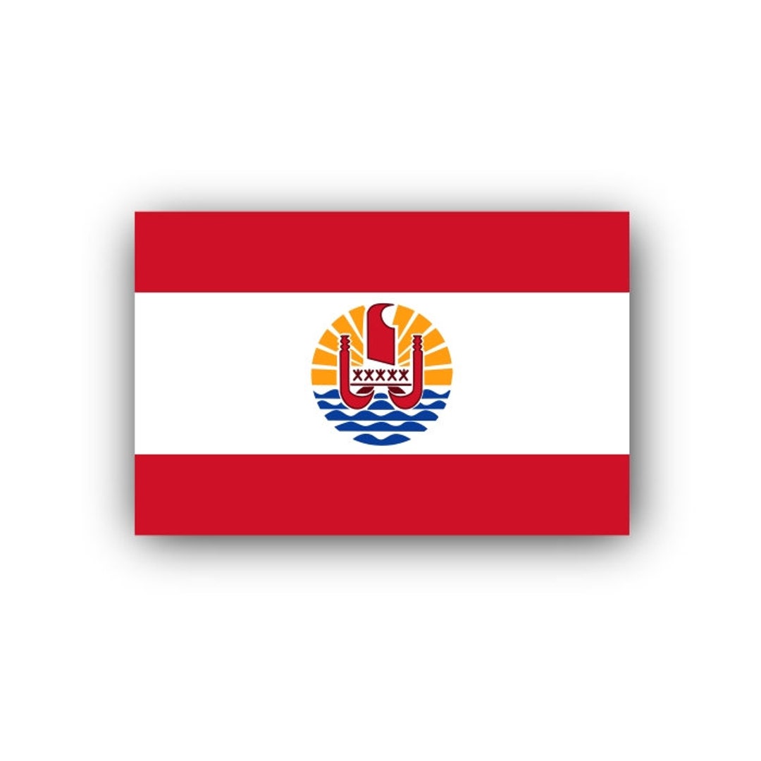 Country Flag of Polynesia Vinyl Decal Sticker Bumper Window Laptop Gift ...