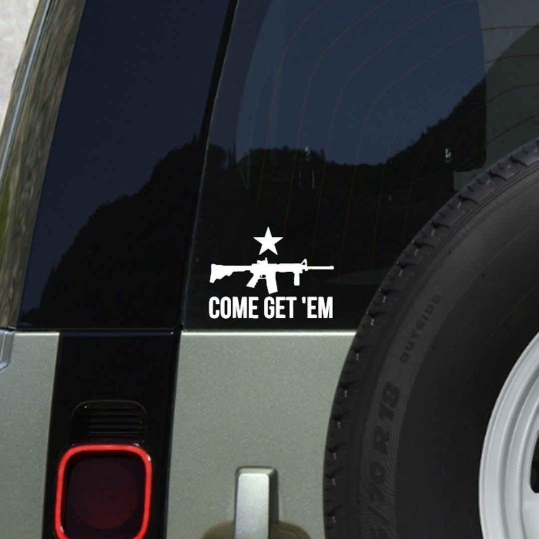 20-colors Come Get'em 2A Vinyl Decal Sticker Bumper Window Laptop Gift ...