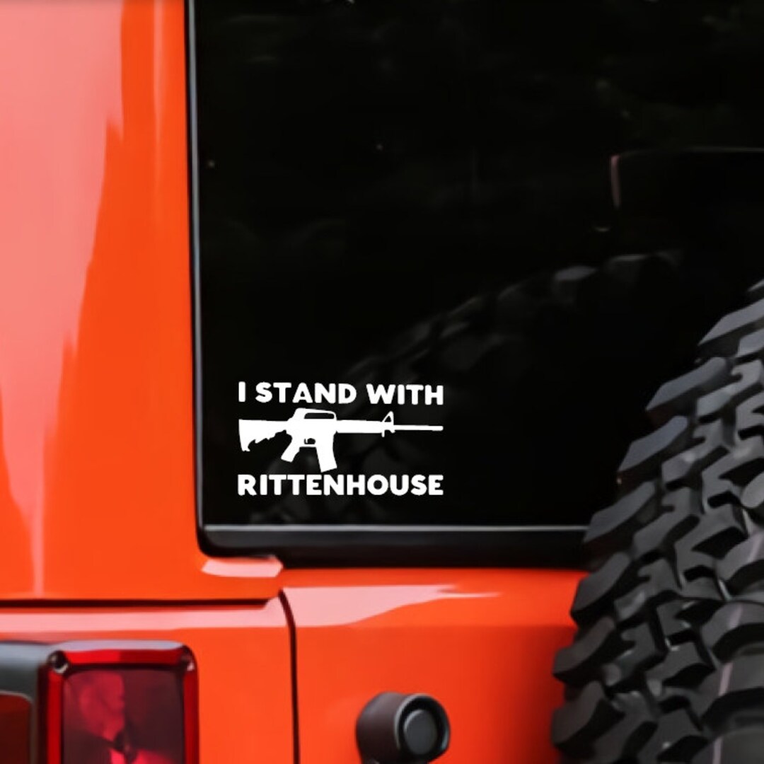 20-colors I Stand With Kyle Rittenhouse 6x3.3 Vinyl Decal Sticker ...