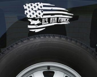 Air Force Window Sticker - Etsy