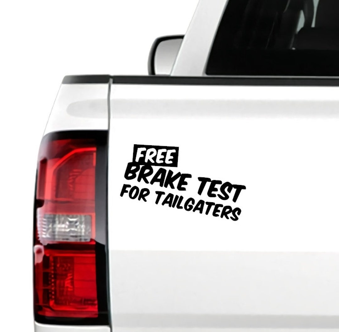 20-colors Free Breke Test for Tailgaters Vinyl Decal Sticker Bumper ...