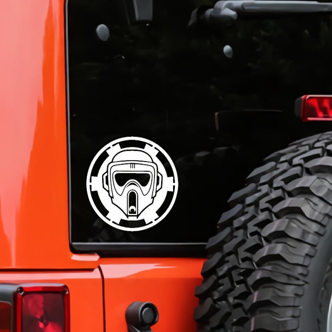 20 Colors Star Wars Scout Helmet Vinyl Decal Sticker Custom Truck ...