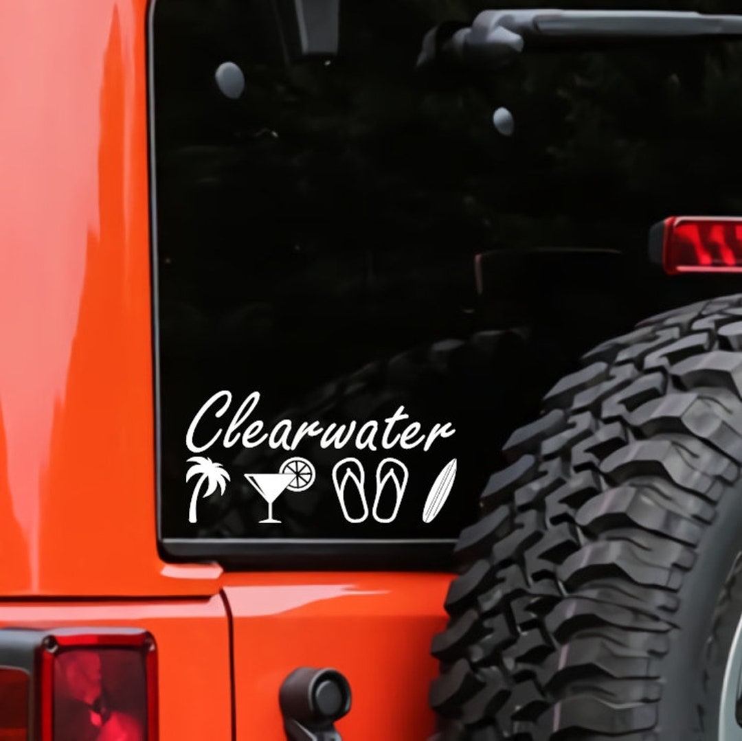 20-colors Clearwater 8x4 Vinyl Decal Sticker Bumper Window Laptop Gift ...