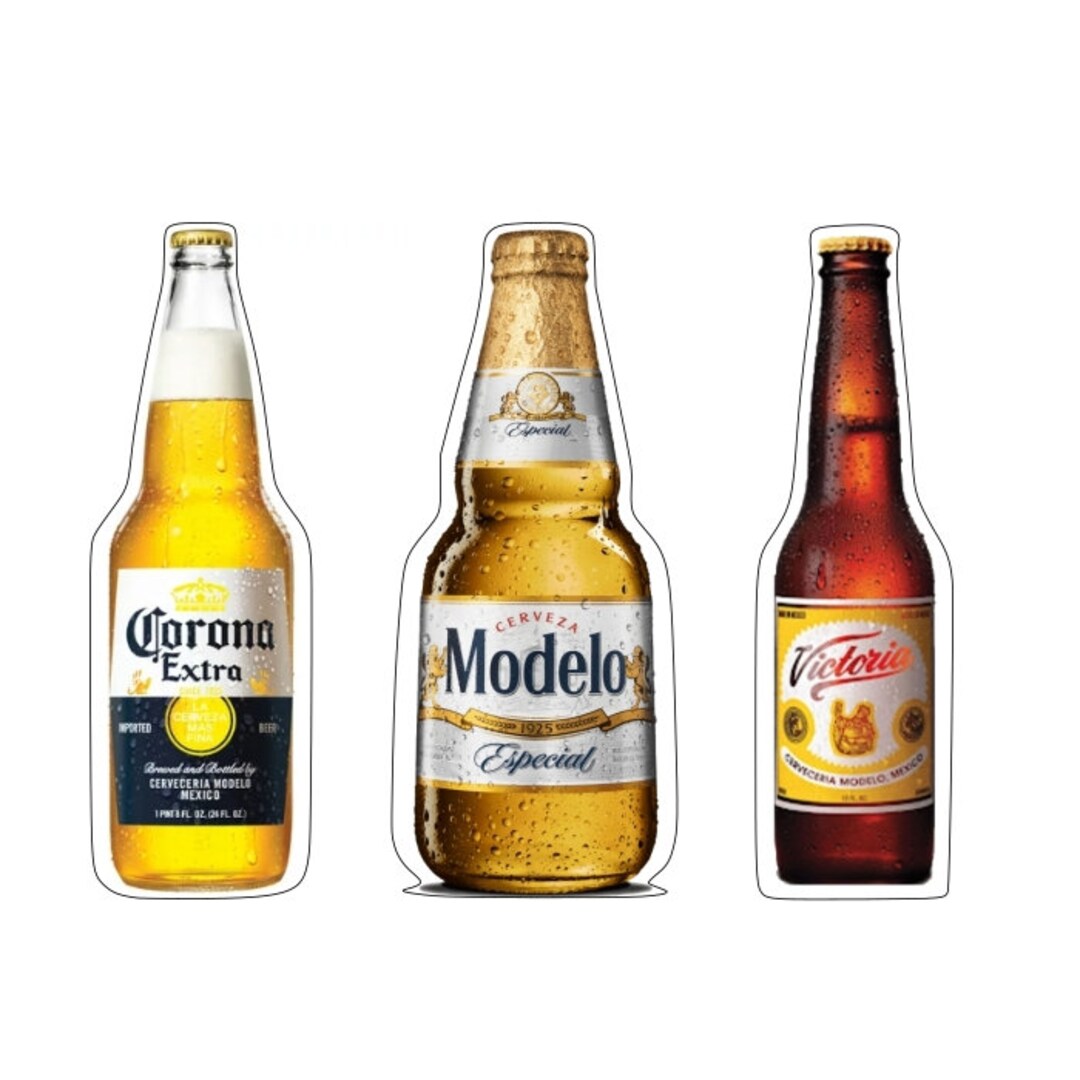 Each 3inch Tall Mexican Cerveza Beer Set Sticker UV & Water Esistant ...
