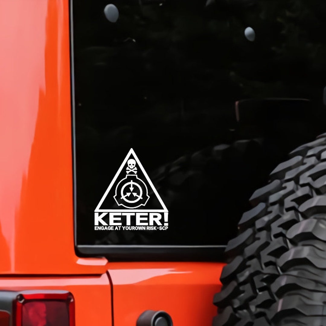 20-colors SCP Keter Warining Sign 4.5x5 Vinyl Decal Sticker Bumper ...