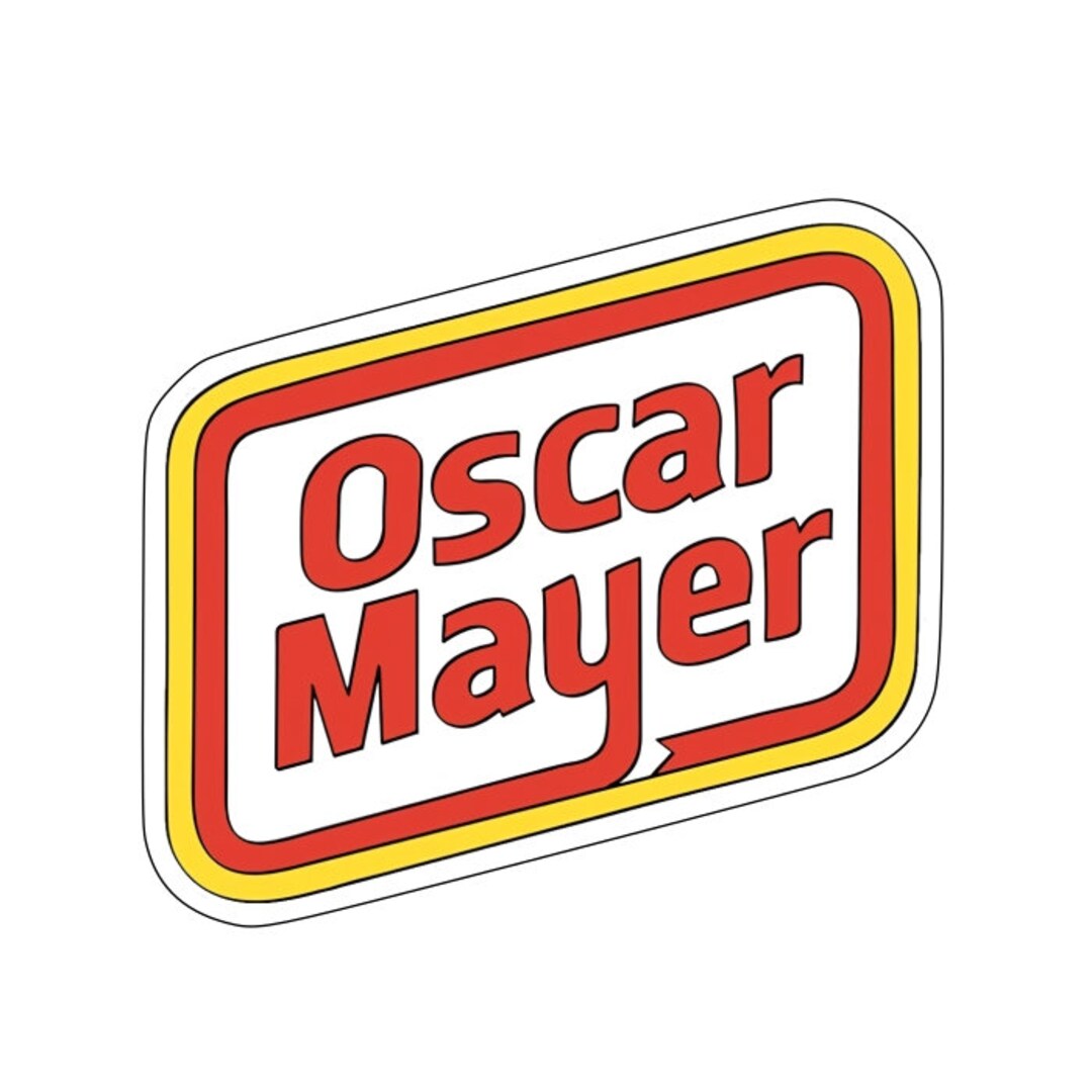 Oscar Mayer 4.4x4 Sticker UV & Water Esistant Vinyl Decal Bumper Window ...