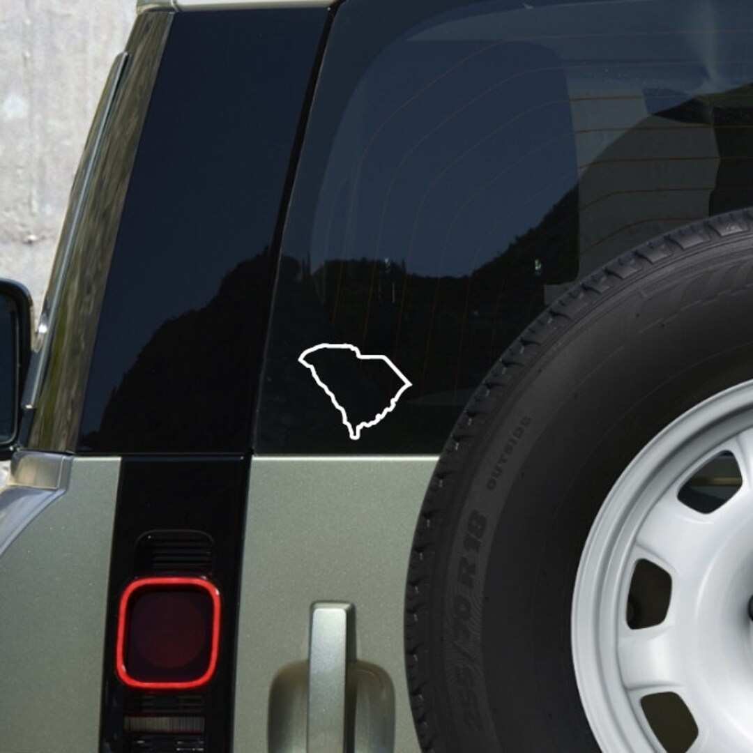 20-colors State Map Outline South Carolina Vinyl Decal Sticker Bumper ...