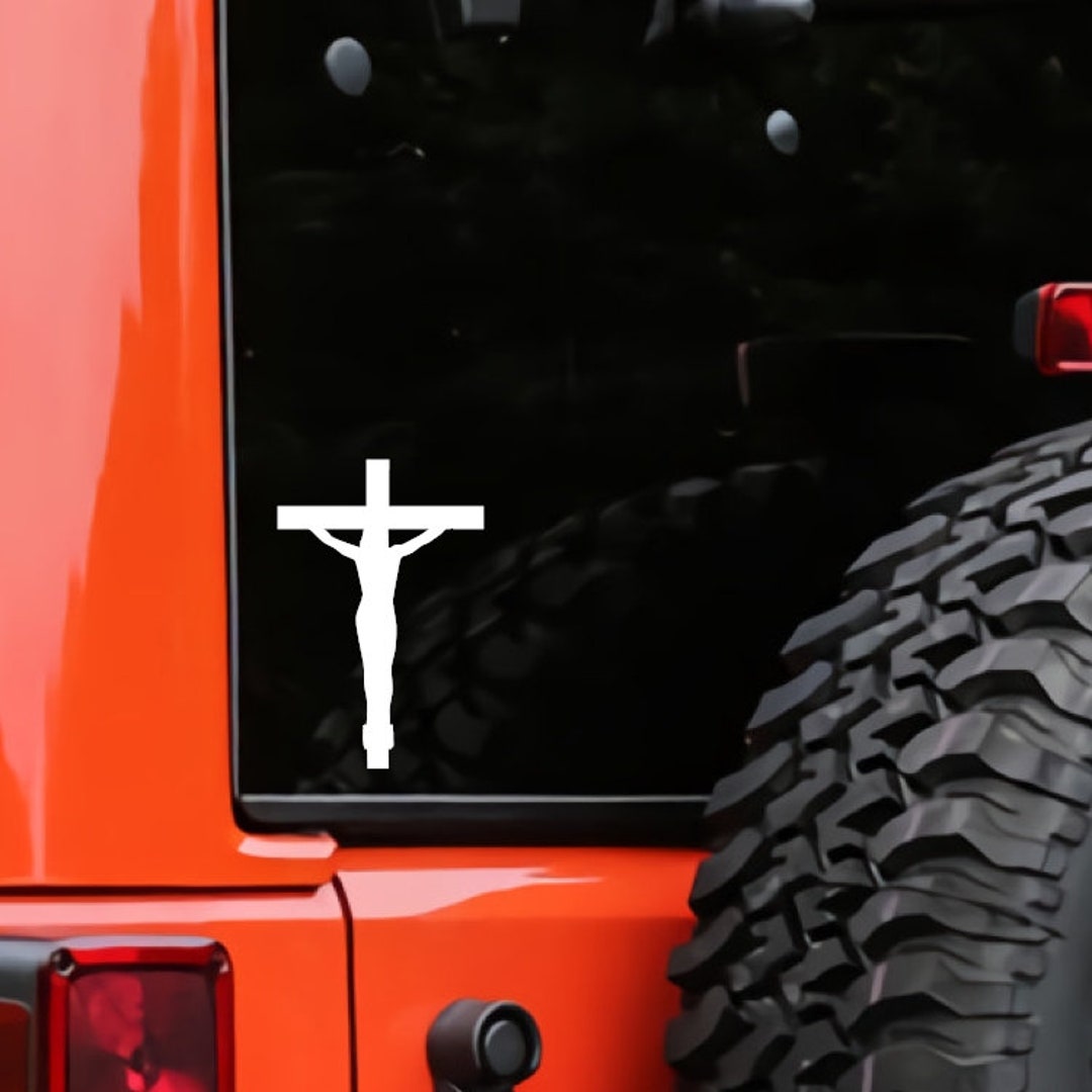 20 Colors Holy Cross Jesus Vinyl Decal Sticker Custom Truck Window ...