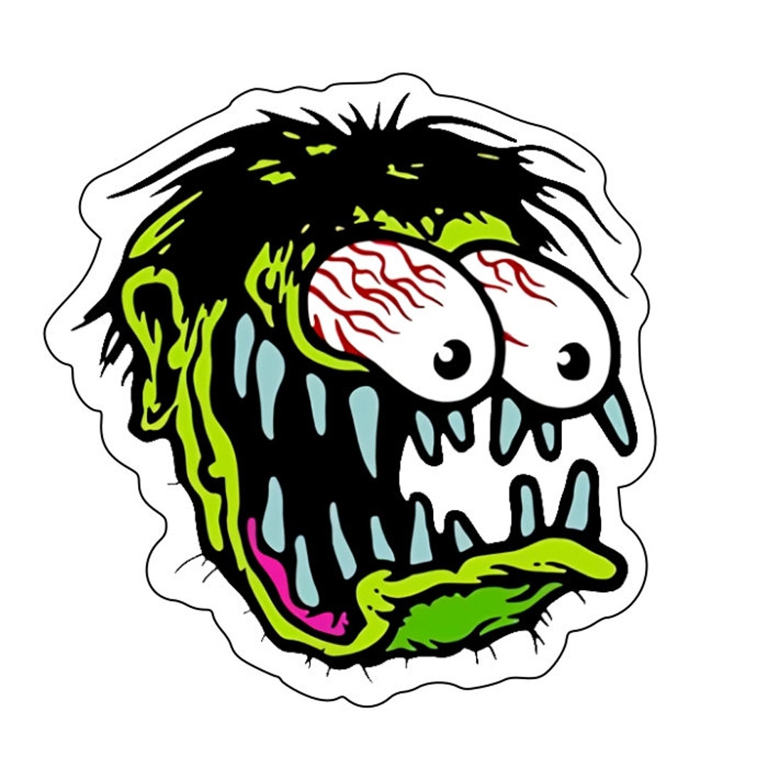 Rat Fink Monster 3.5 Sticker UV & Water Esistant Vinyl Decal Bumper ...