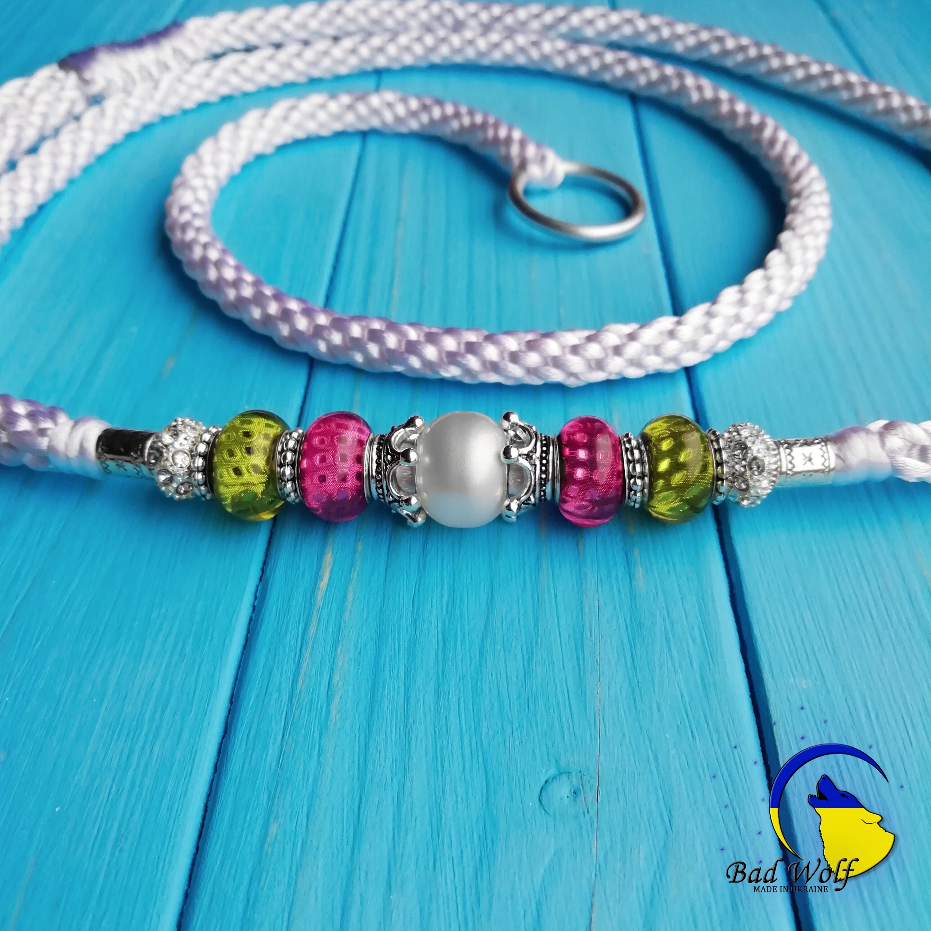 Dog Show Lead 6 Mm Noose HANDMADE | With Sliding Ring With Lock Medium ...
