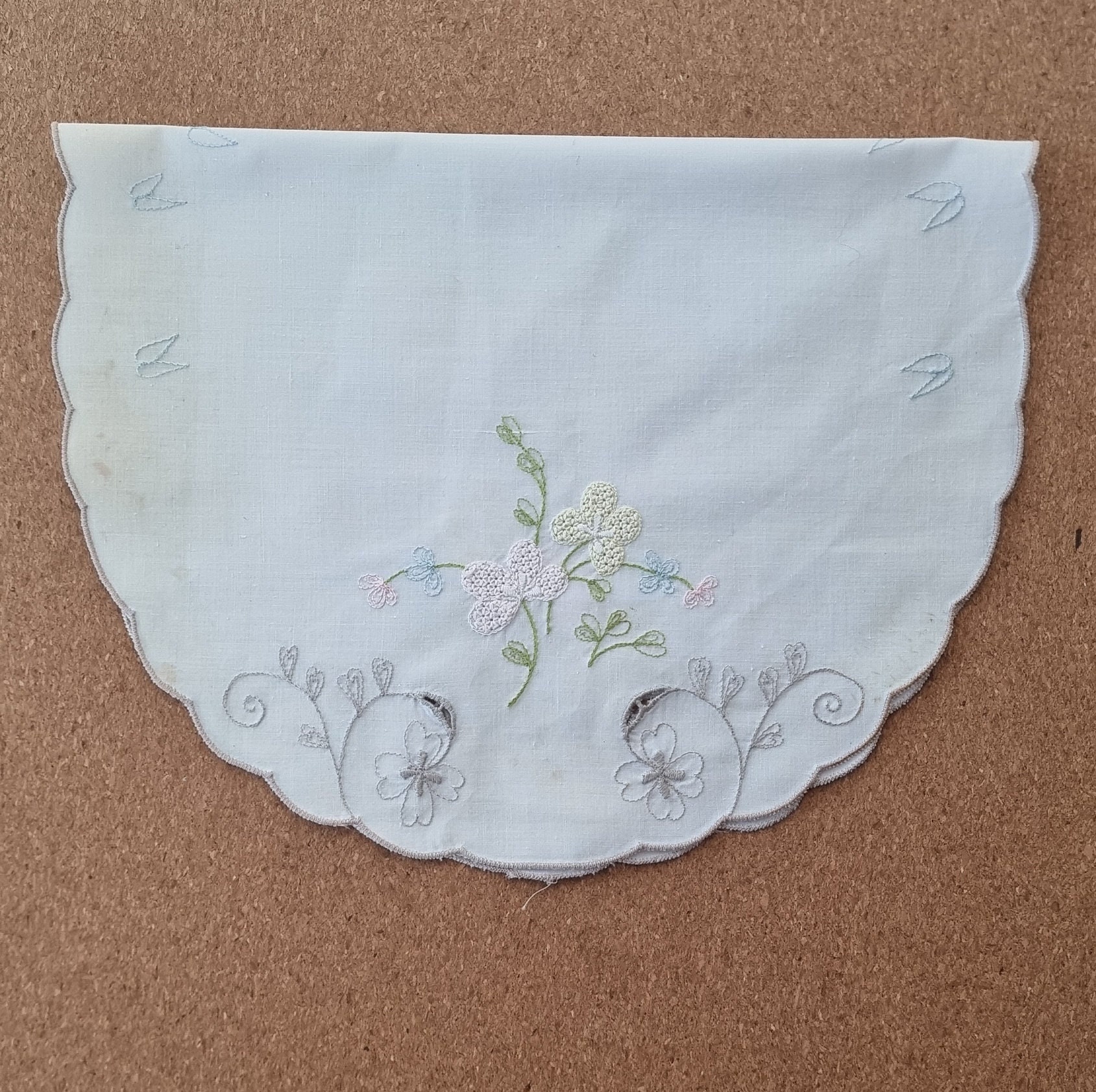 Vintage Linen Table / Dressing Table Centrepiece / Tray Liner - Etsy