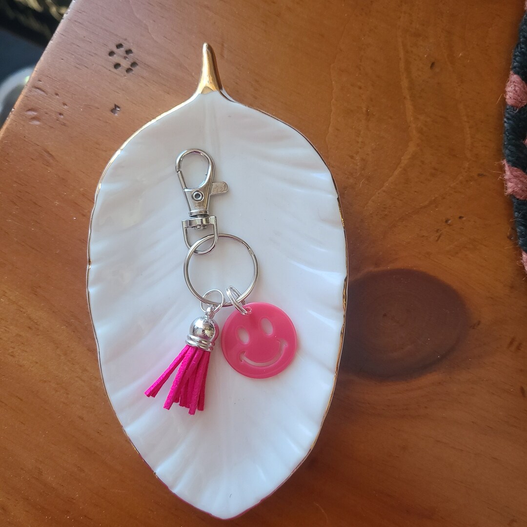 Smiley Face Key Chain Emoji Lover Smiley Face Smile Rainbow Key Chain ...