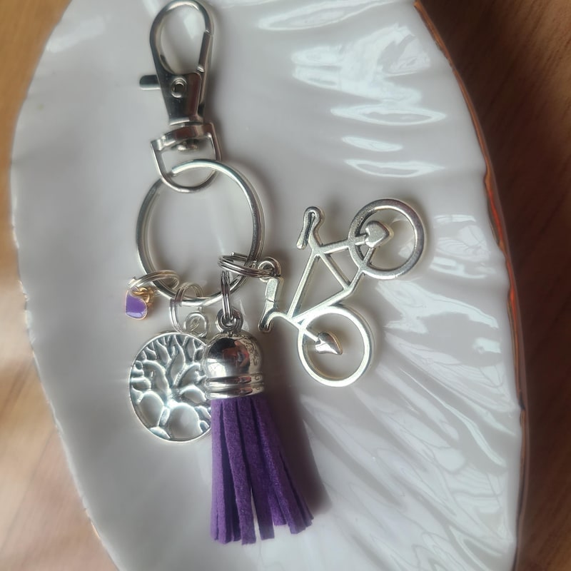 Bicycle Keychain - Etsy