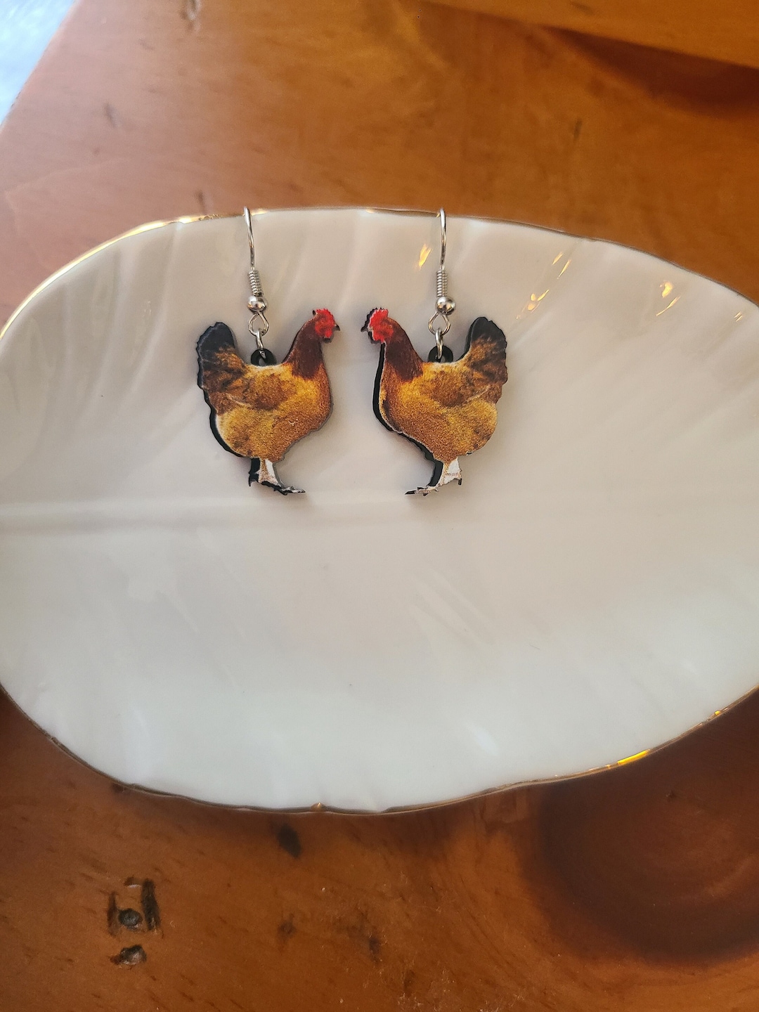 Chicken Earrings - Chicken Lover - Chicken Charms - Chicken Jewelry ...