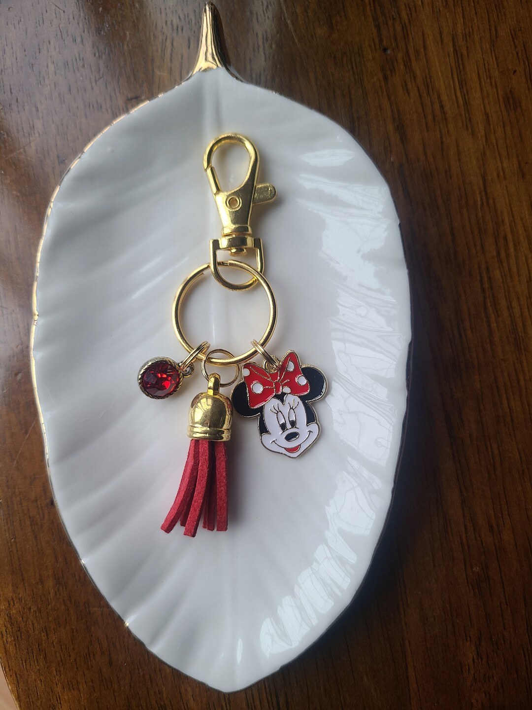 Minnie Mouse Keychain Minnie Mouse Lover Minnie Charm Minnie Mouse Key ...