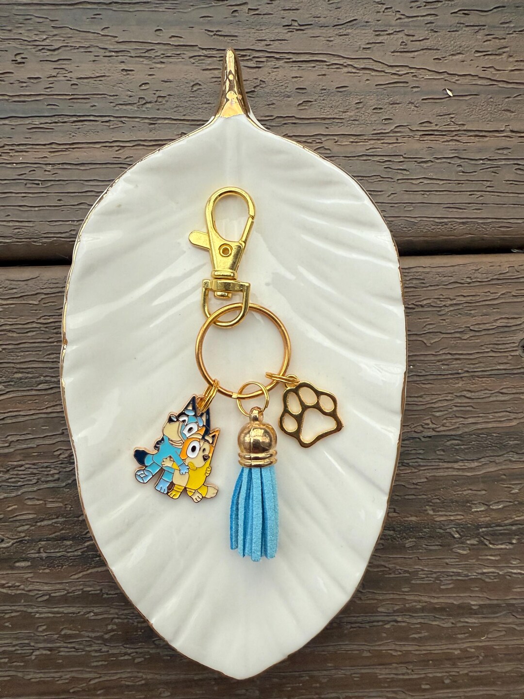 Bluey & Bingo Keychain - Bluey and Bingo Hugging Keychain - Bluey Charm ...