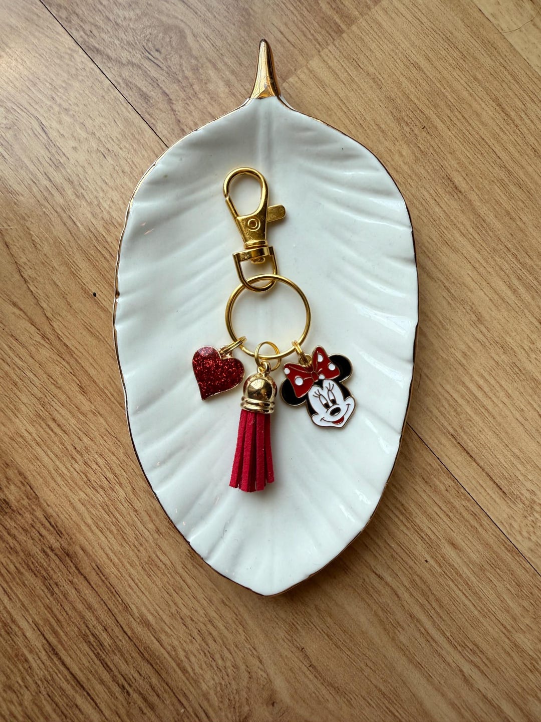 Minnie Mouse Keychain - Minnie Mouse Lover - Minnie Charm - Minnie ...