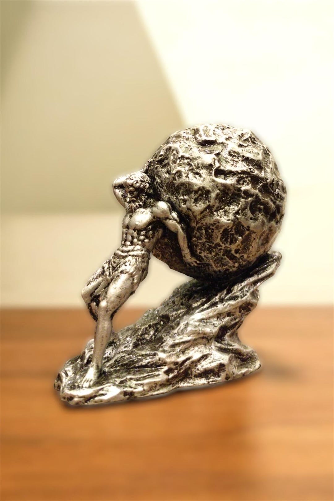 Sisyphus and the Eternal Boulder Greek Mythology Statue Endless ...