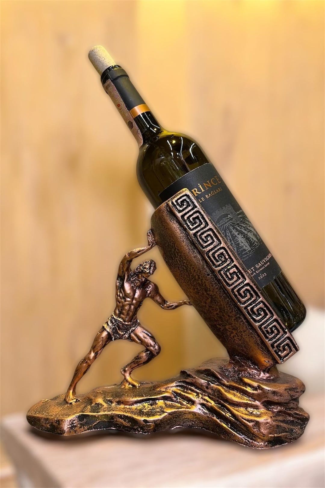 Sisyphus Wine Holder and the Wine Boulder Greek Mythology Statue ...