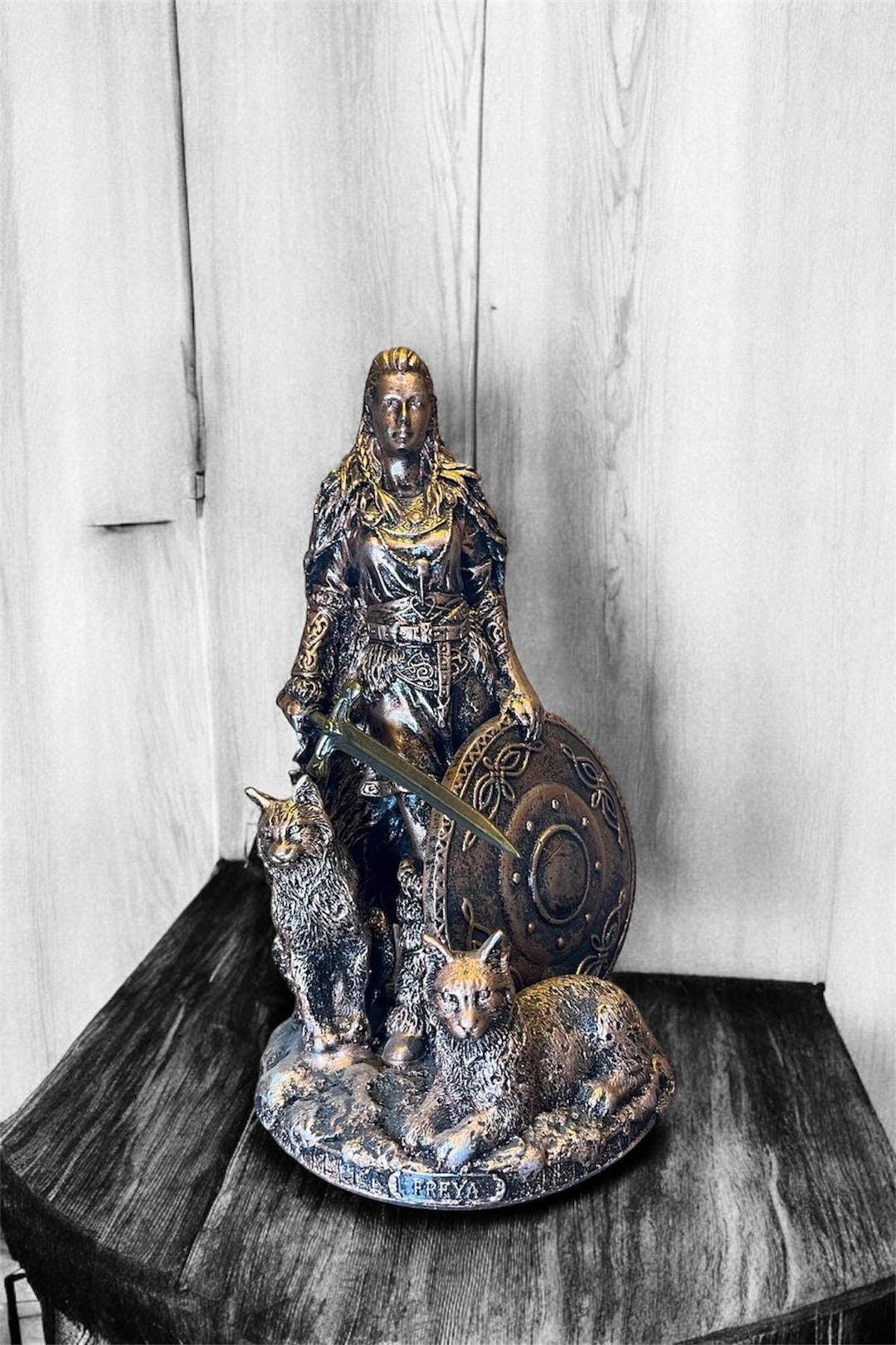 Freya Goddes Statue Figurine Bronze Sculpture - Bust / Home and Office ...