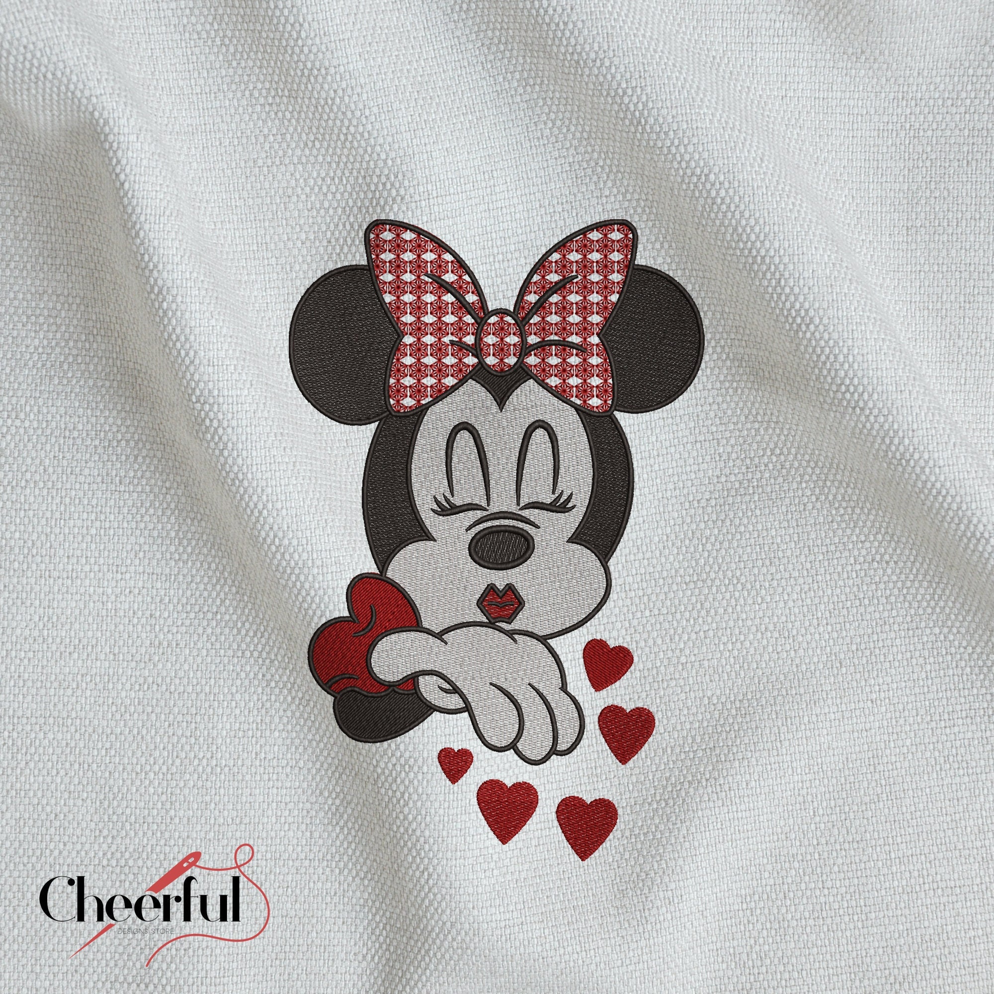 Minnie Mouse Embroidery Machine Design 3 Sizes Instant | Etsy