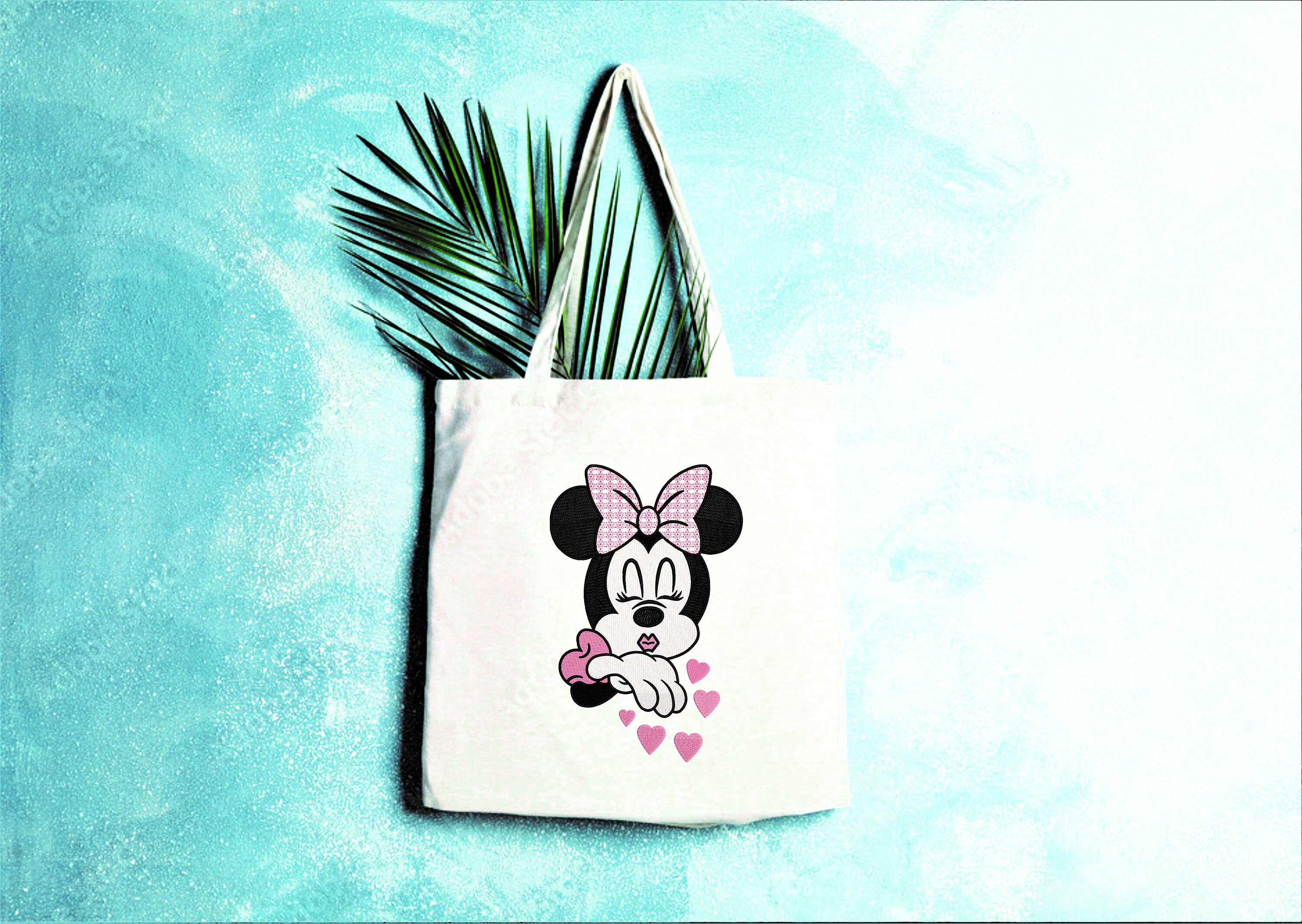 Minnie Mouse Embroidery Machine Design 3 Sizes Instant | Etsy