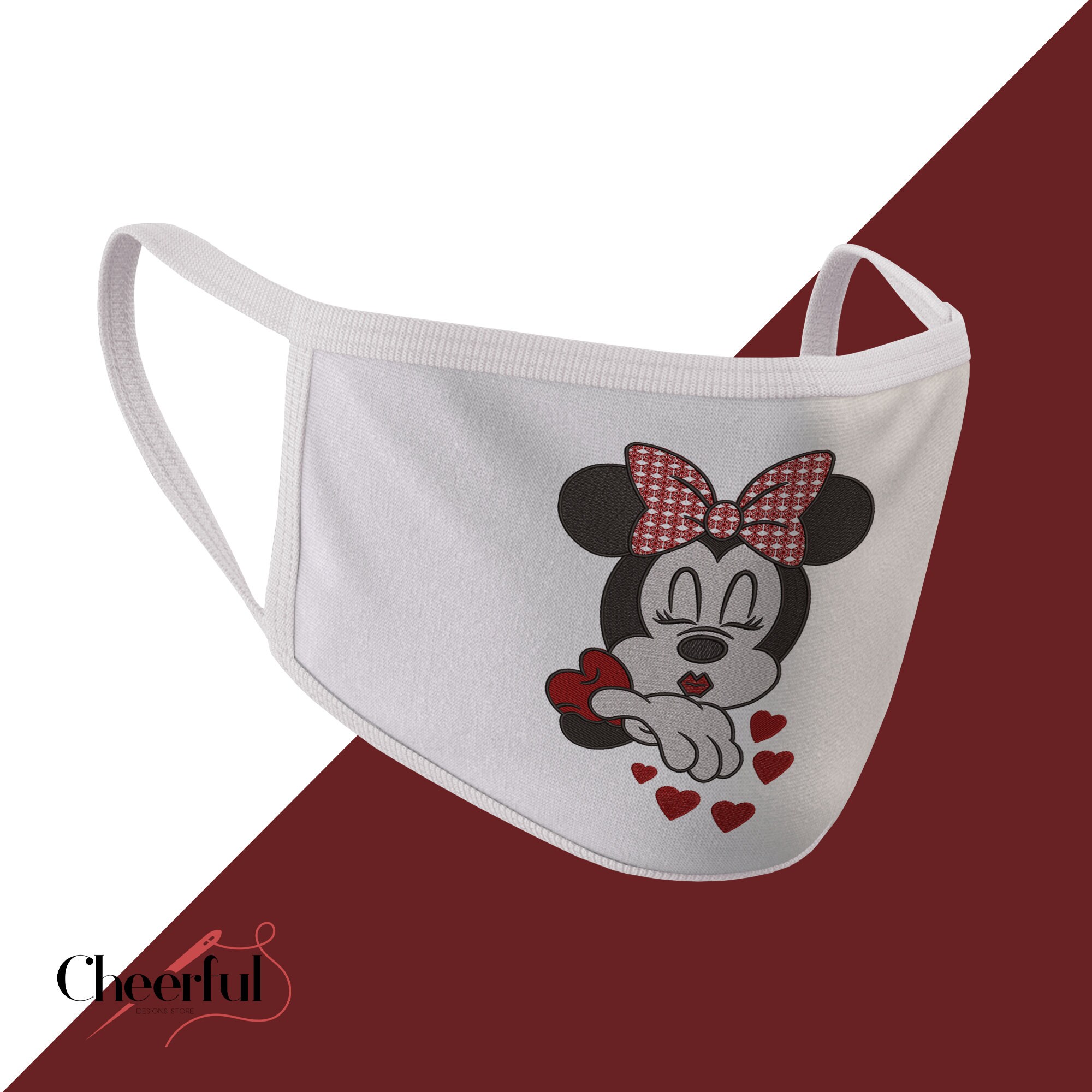 Minnie Mouse Embroidery Machine Design 3 Sizes Instant | Etsy