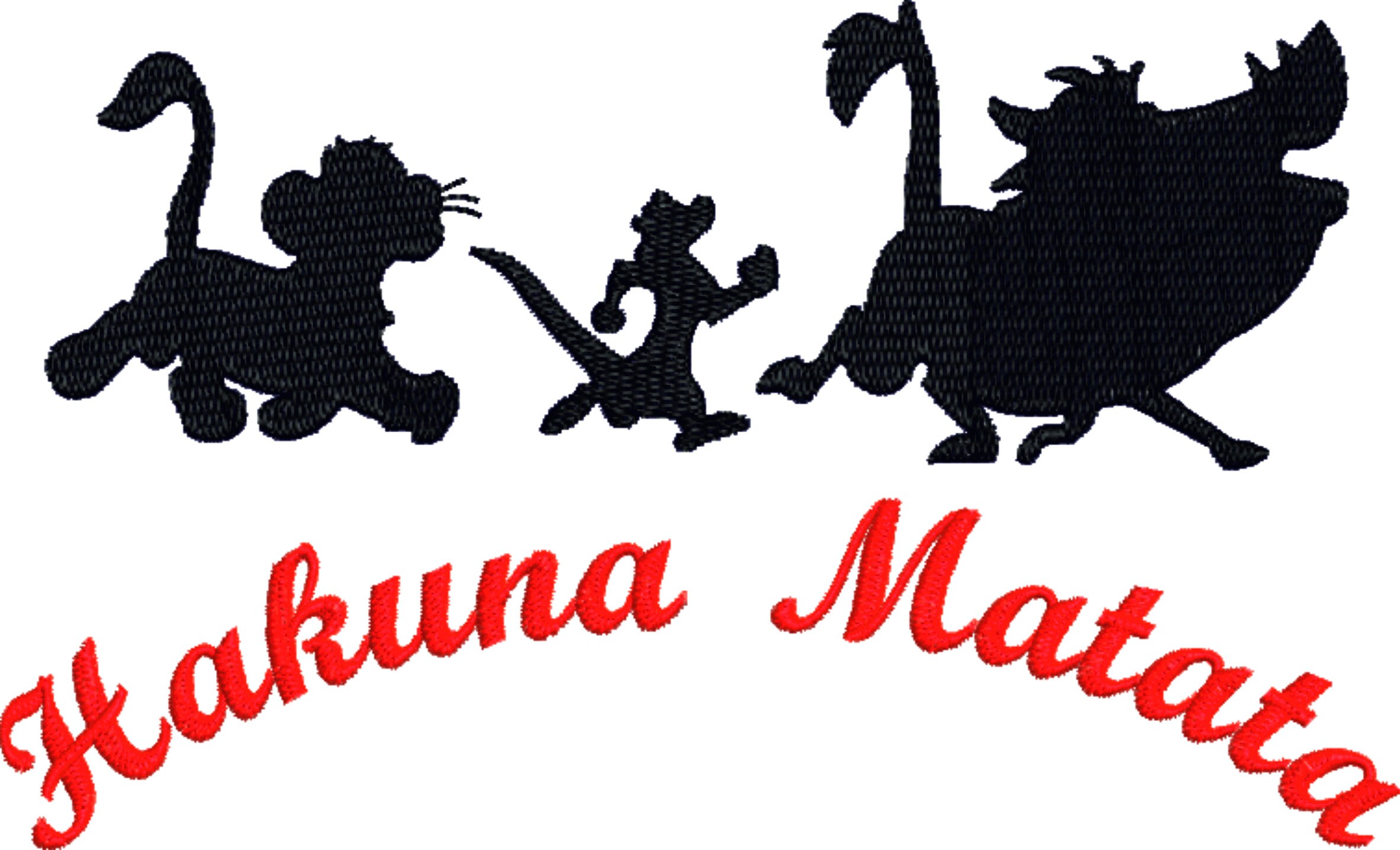 Lion King Embroidery Machine Design Timon and Pumba Hakuna - Etsy