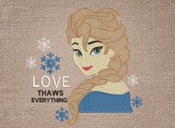 Frozen Embroidery Machine Design 3 Sizes Instant Download | Etsy