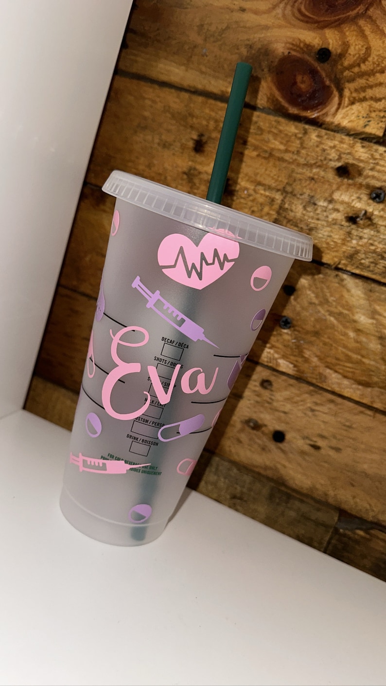 Starbucks Cup UK Personalised Reusable Cup, Nurse Fuel Cup, Starbucks ...