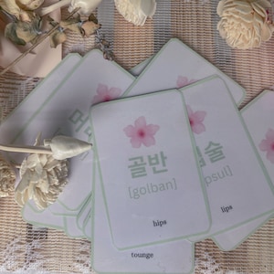 Korean Study Flashcard BUNDLE, Learn Korean Language Hangul for ...