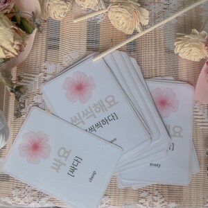 Korean Study Flashcard BUNDLE, Learn Korean Language Hangul for ...