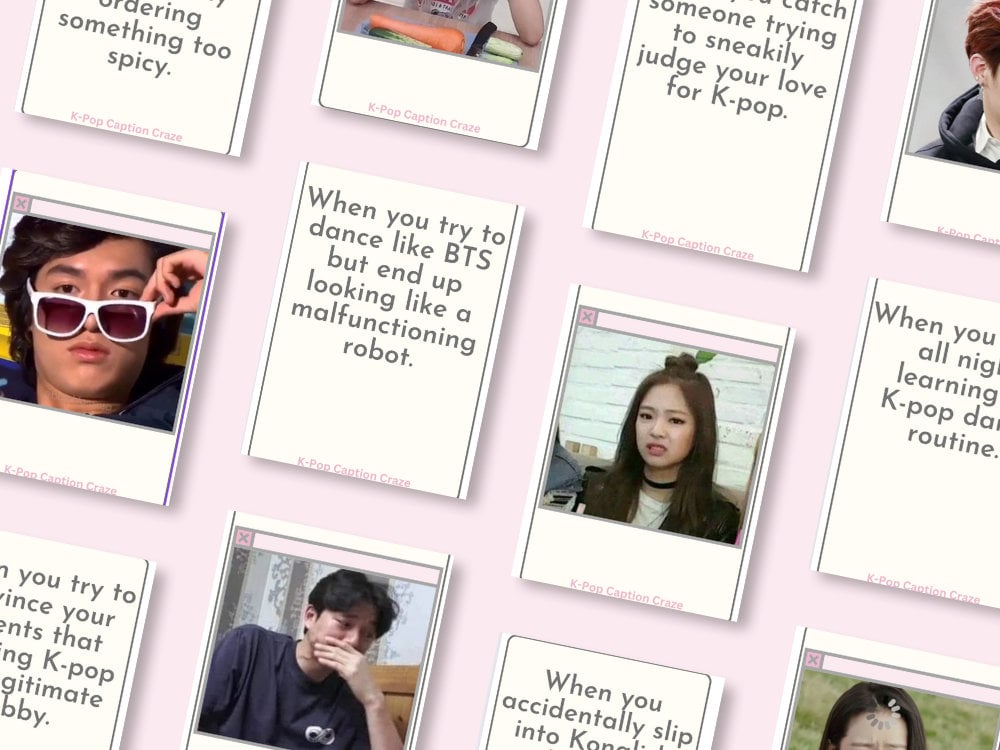 K-POP Caption Craze" Korean Meme Card Game DOWNLOADABLE for K-drama ...