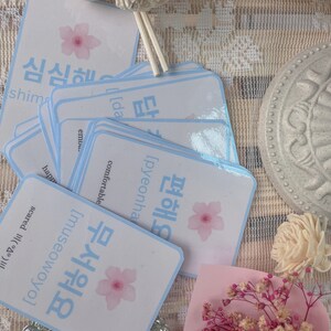Korean Study Flashcard BUNDLE, Learn Korean Language Hangul for ...