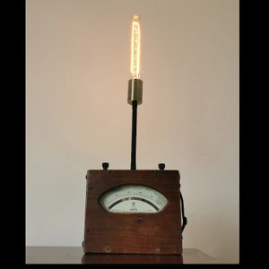 Vintage Voltmeter Converted to Edison Lamp - Etsy