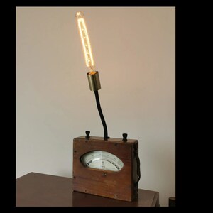 Vintage Voltmeter Converted to Edison Lamp - Etsy