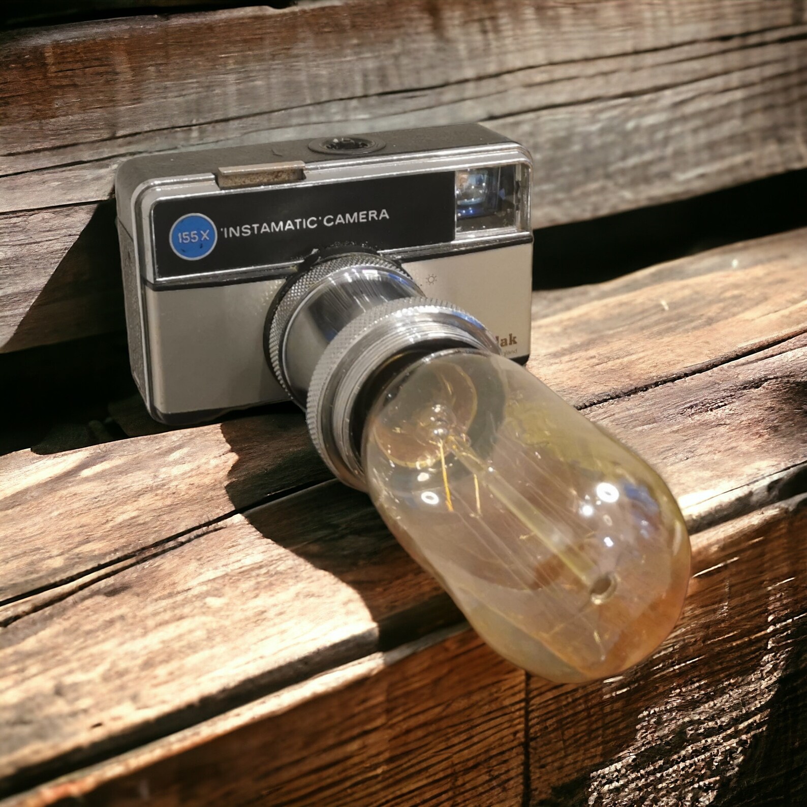Vintage Kodak Instamatic Camera Converted to Edison Lamp - Etsy